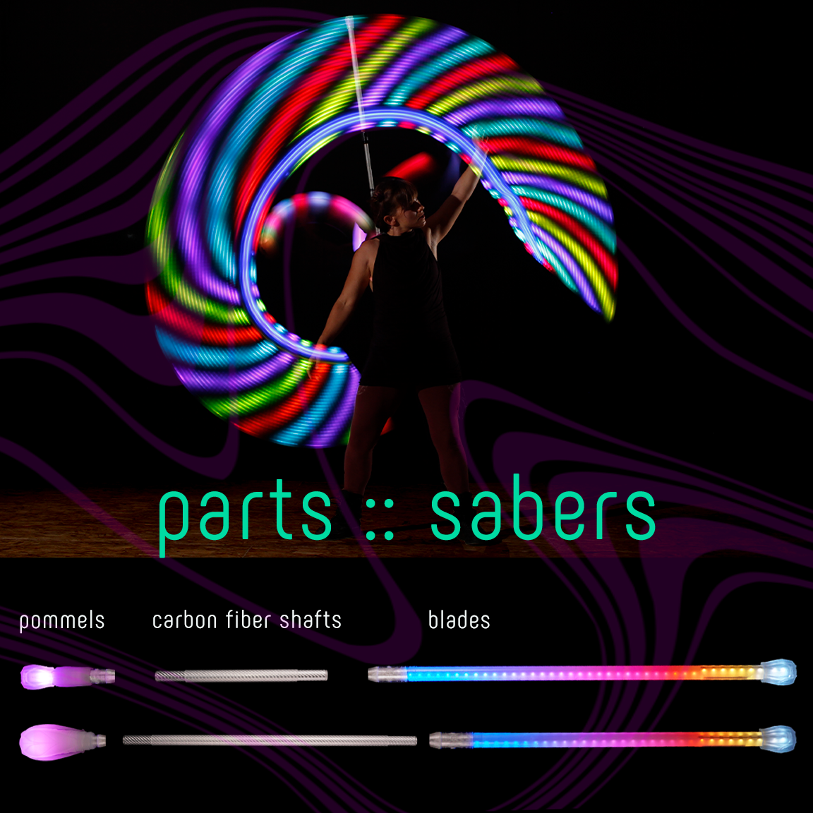 saber parts - flowtoys