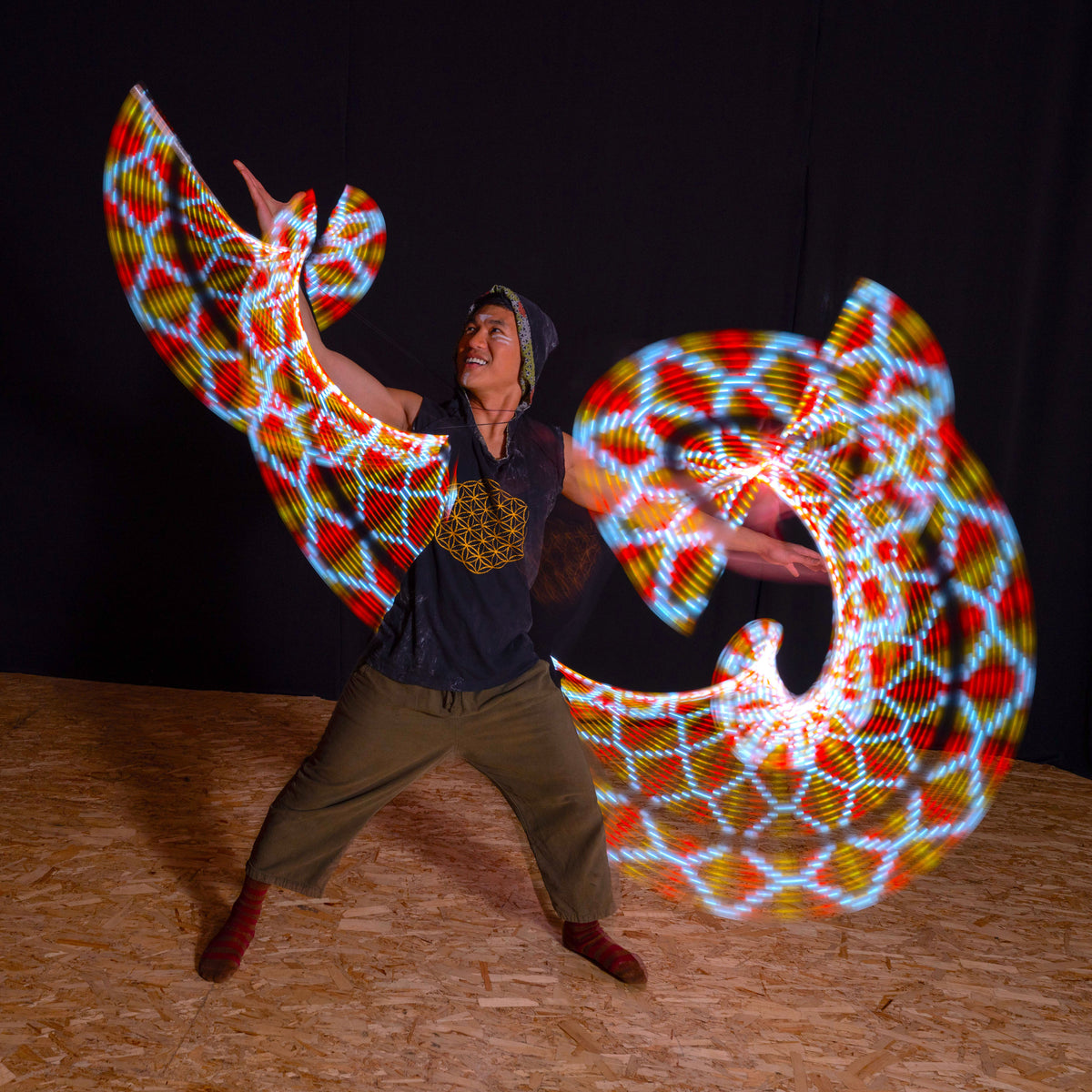 full vision dance wand - incredible LED full pixel wand for performance ...
